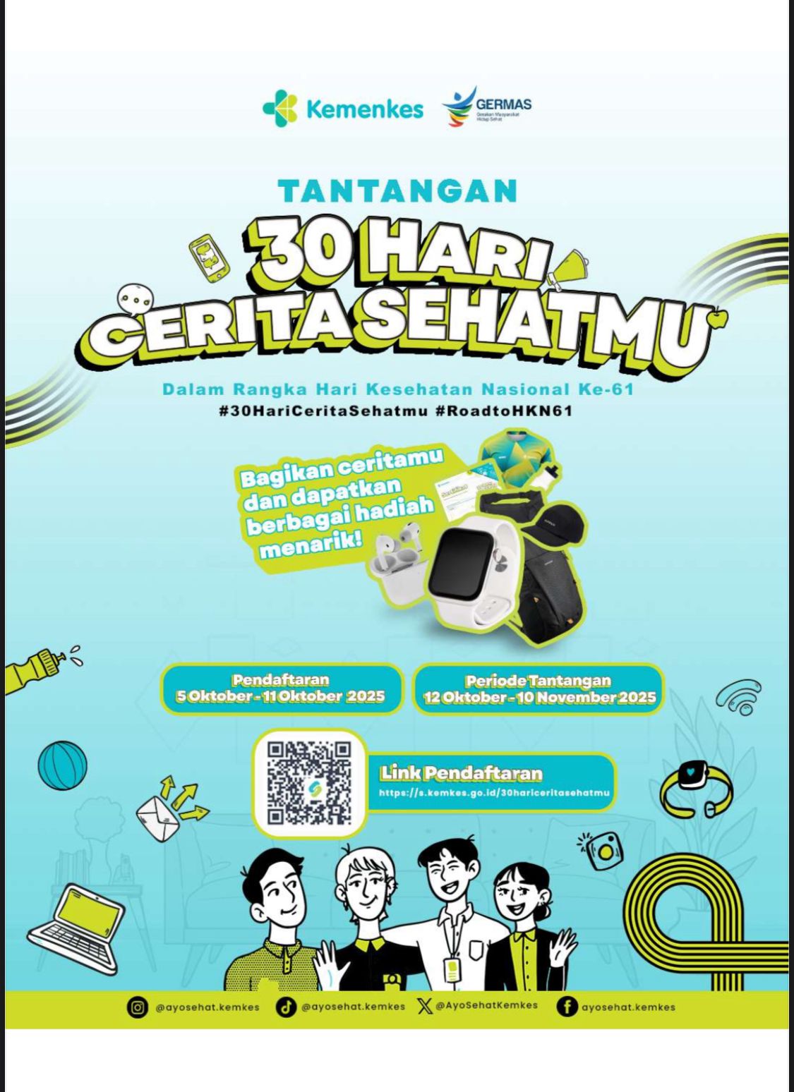 Peringati HKN ke-61, Kemenkes RI Buat “Tantangan 30 Hari Cerita Sehatmu ...